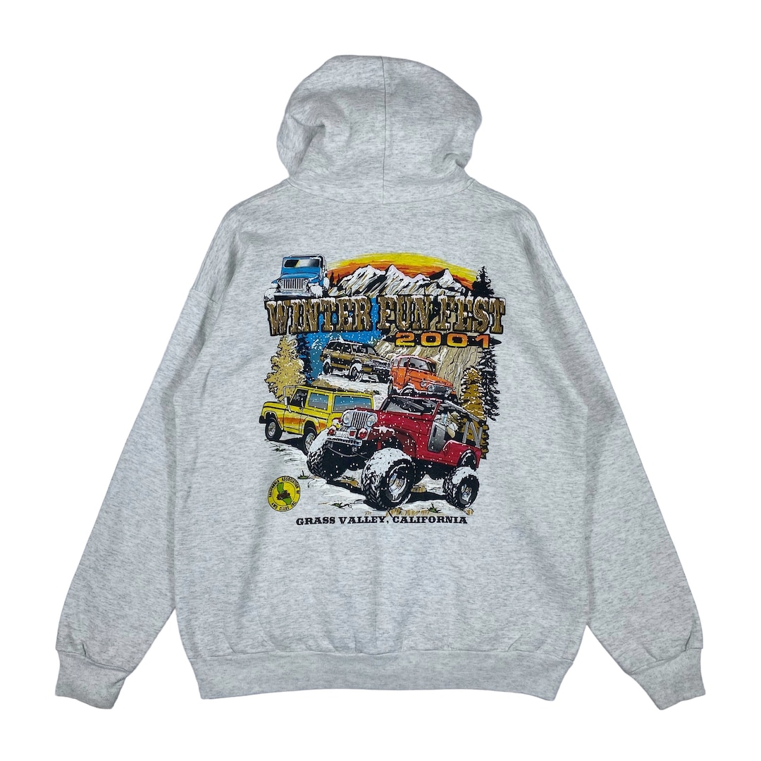 Vintage 2001 Winter Fun Fest Grass Valley California Hoodie Sweaters ...