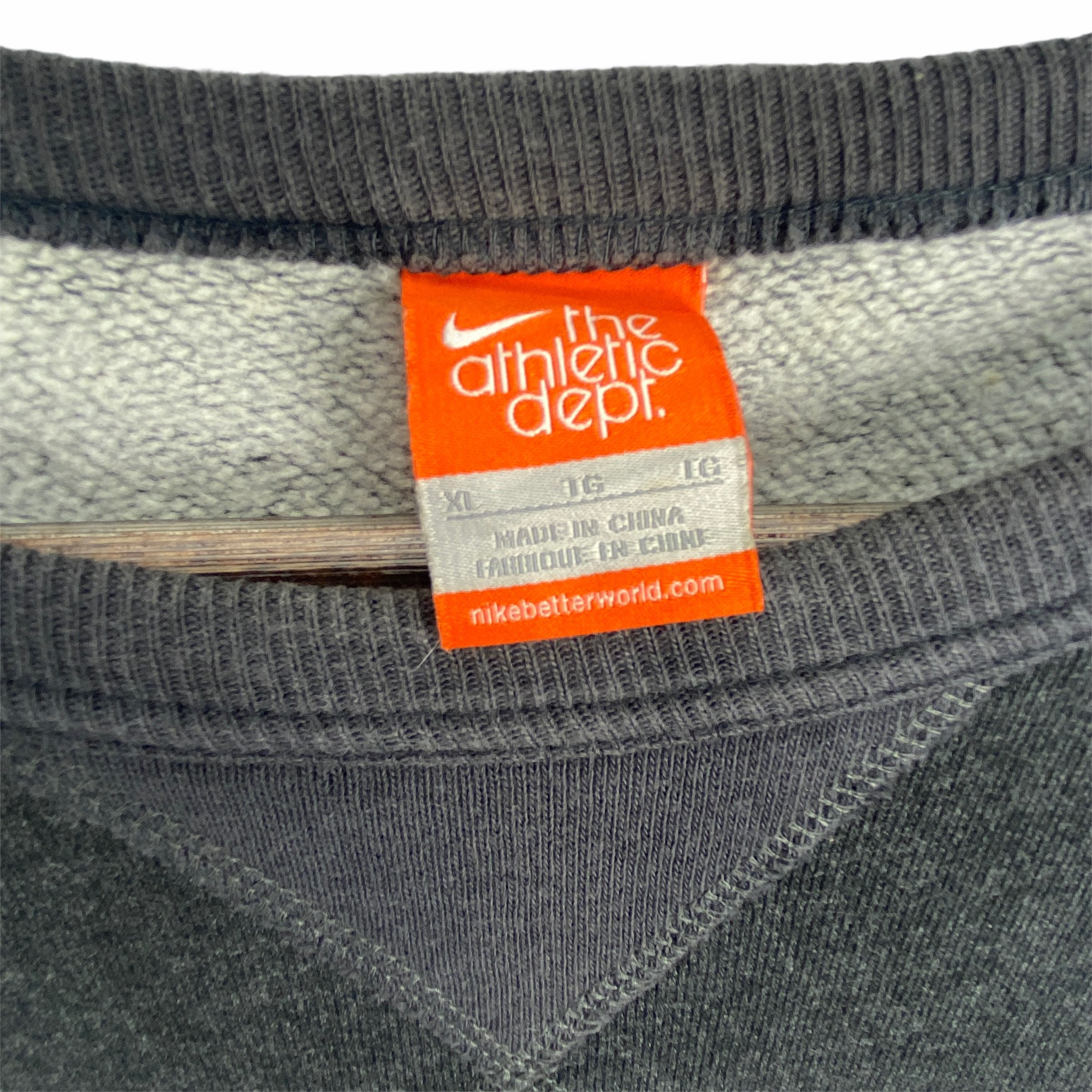 Vintage Nike Athletic Department Crewneck Sweatshirt Dark Grey Made in ...