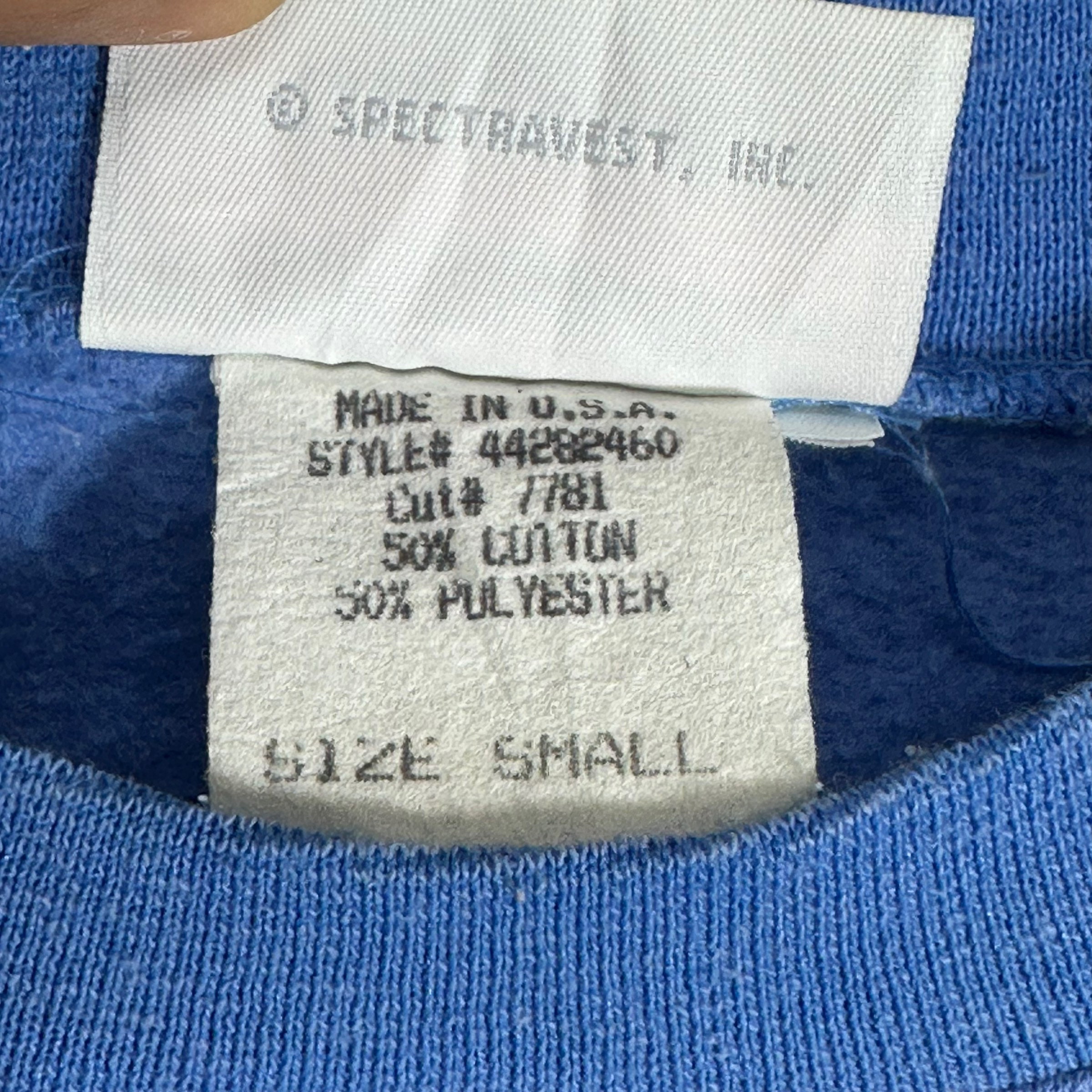 Vintage Spumoni by Franko Teddy Bear Sweatshirt Crewneck Blue All Over ...