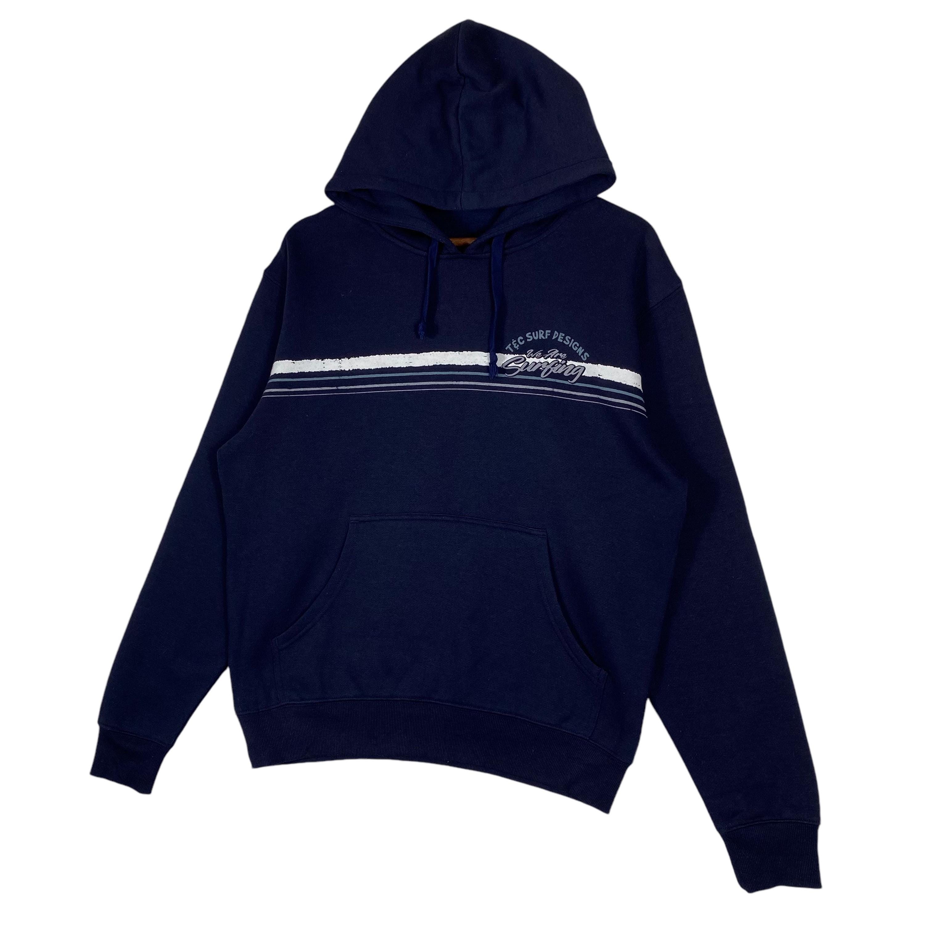 Vintage T&C Surf Design Surfgear Hoodie Sweater Crewneck Navy Blue ...