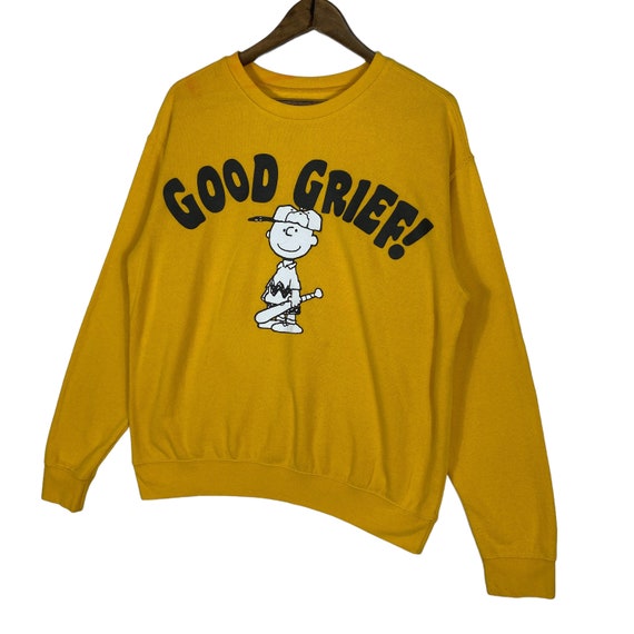 Vintage Peanuts Snoopy Good Grief Sweatshirt Crewneck… - Gem