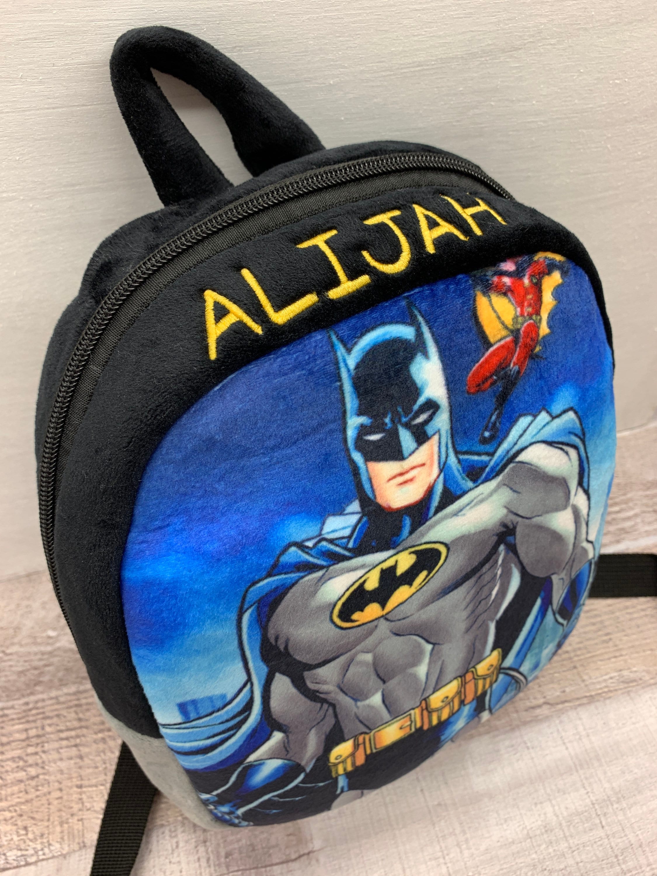 Batman Backpack Captain America Backpack Embroidered - Etsy