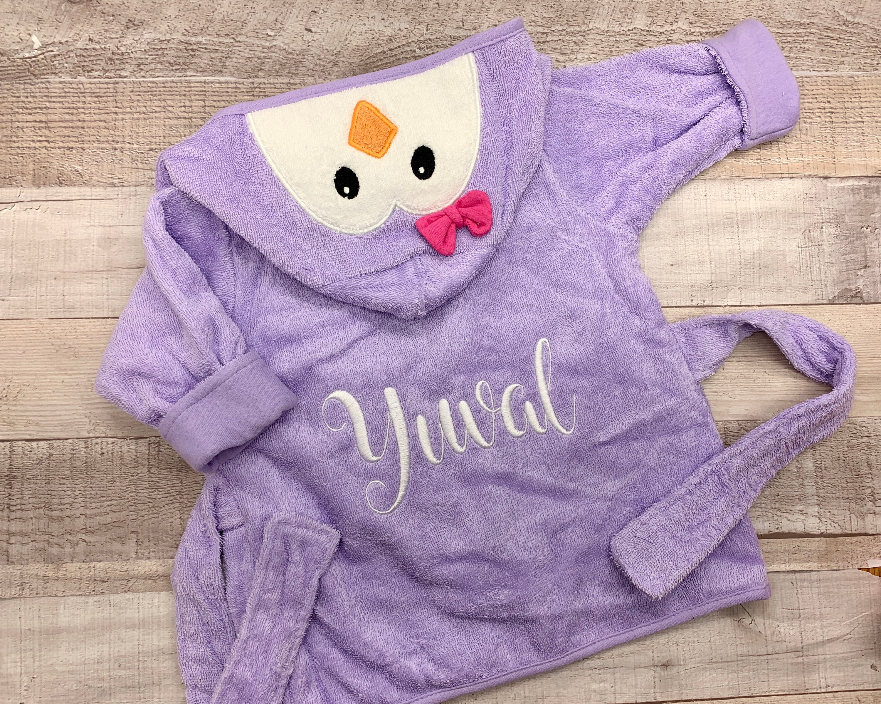 Baby Robe Personalized Name Embroidery Infant Child Bath | Etsy