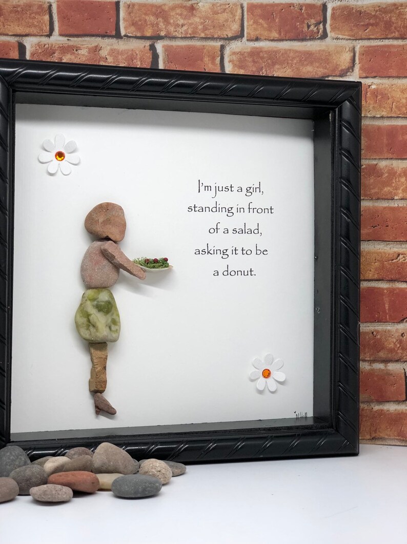 Pebble Art / Unique Gift / Diet / Sweet Tooth / Donuts / Fat Kid at ...