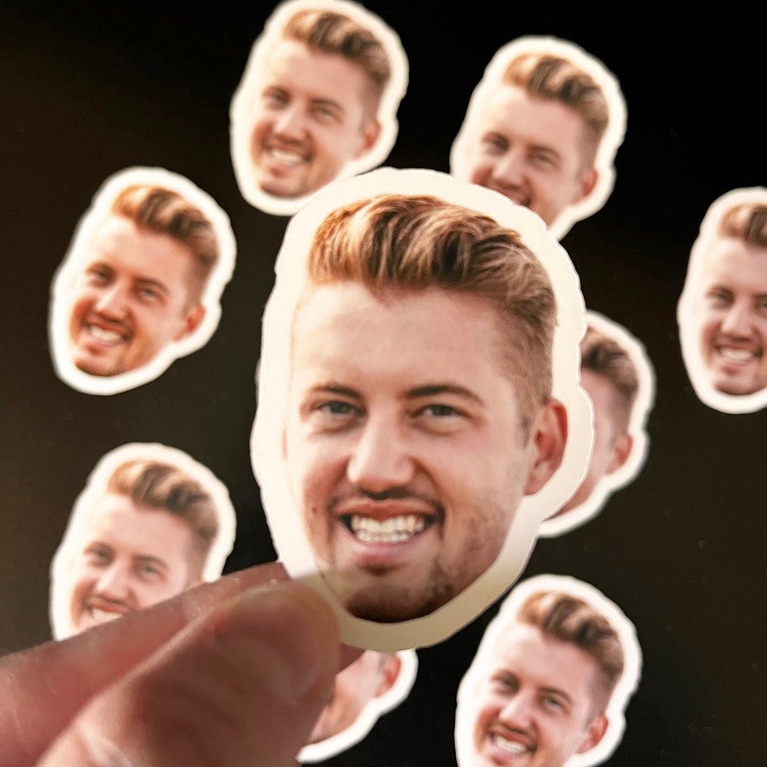 Custom Face Sticker, Custom Photo Sticker, Personalized Sticker ...