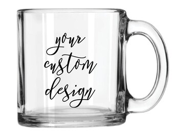 Clear Glass Mug - Etsy