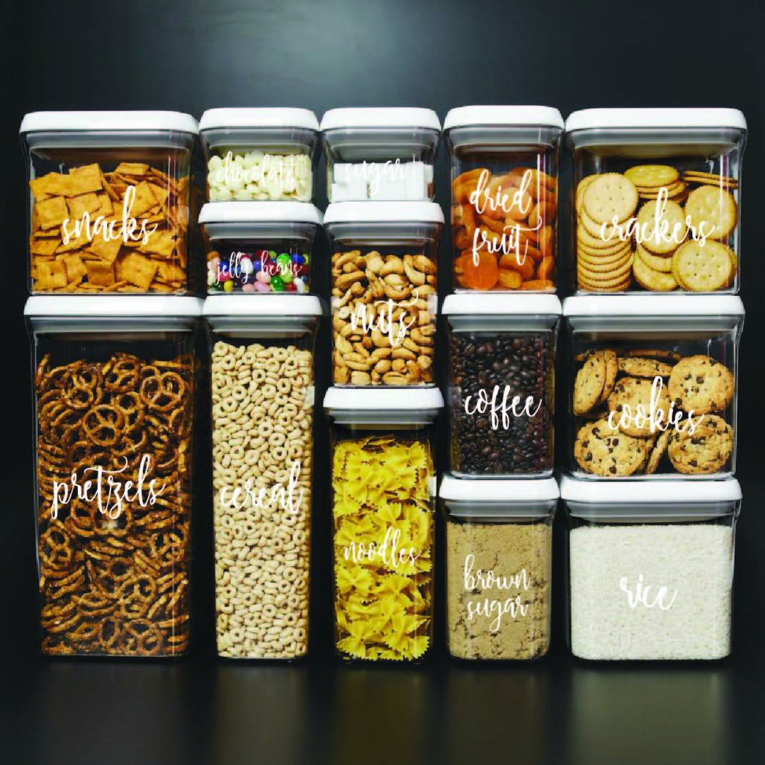 Custom Kitchen Jar Labels, Personalized Kitchen Labels, Kitchen ...
