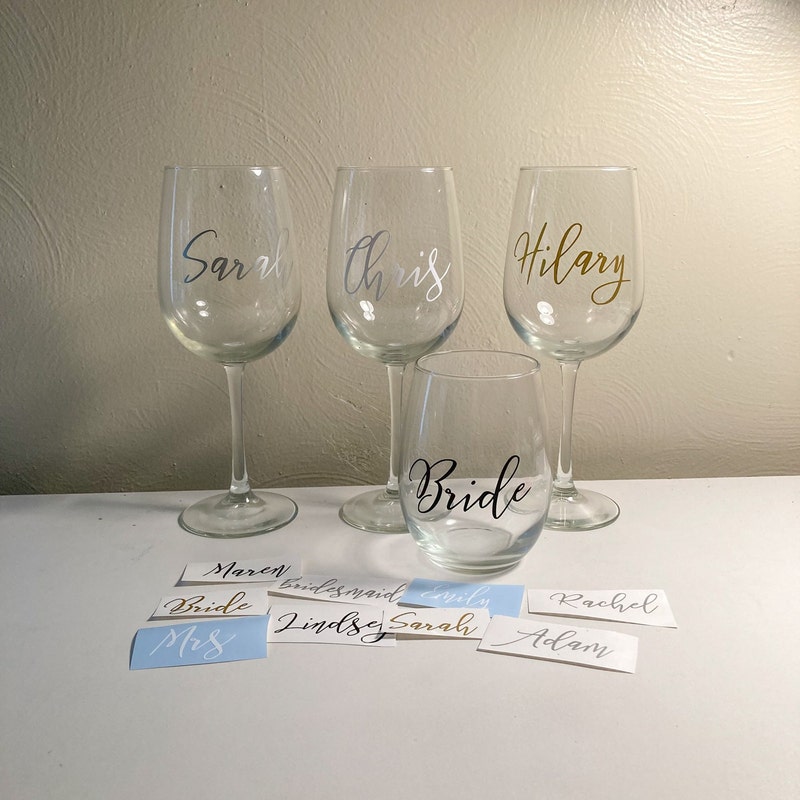 Wine Glass Stickers - Etsy