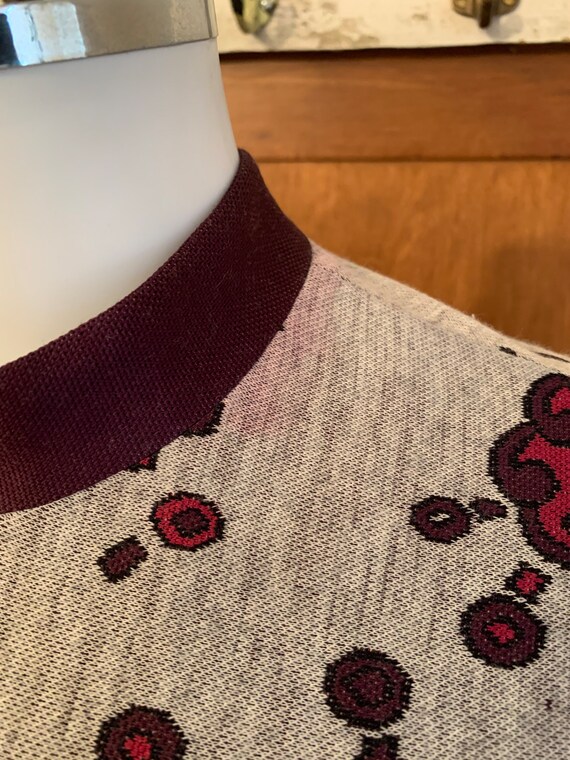 1960s 1970s vintage mod midi dress paisley pattern fl… - Gem