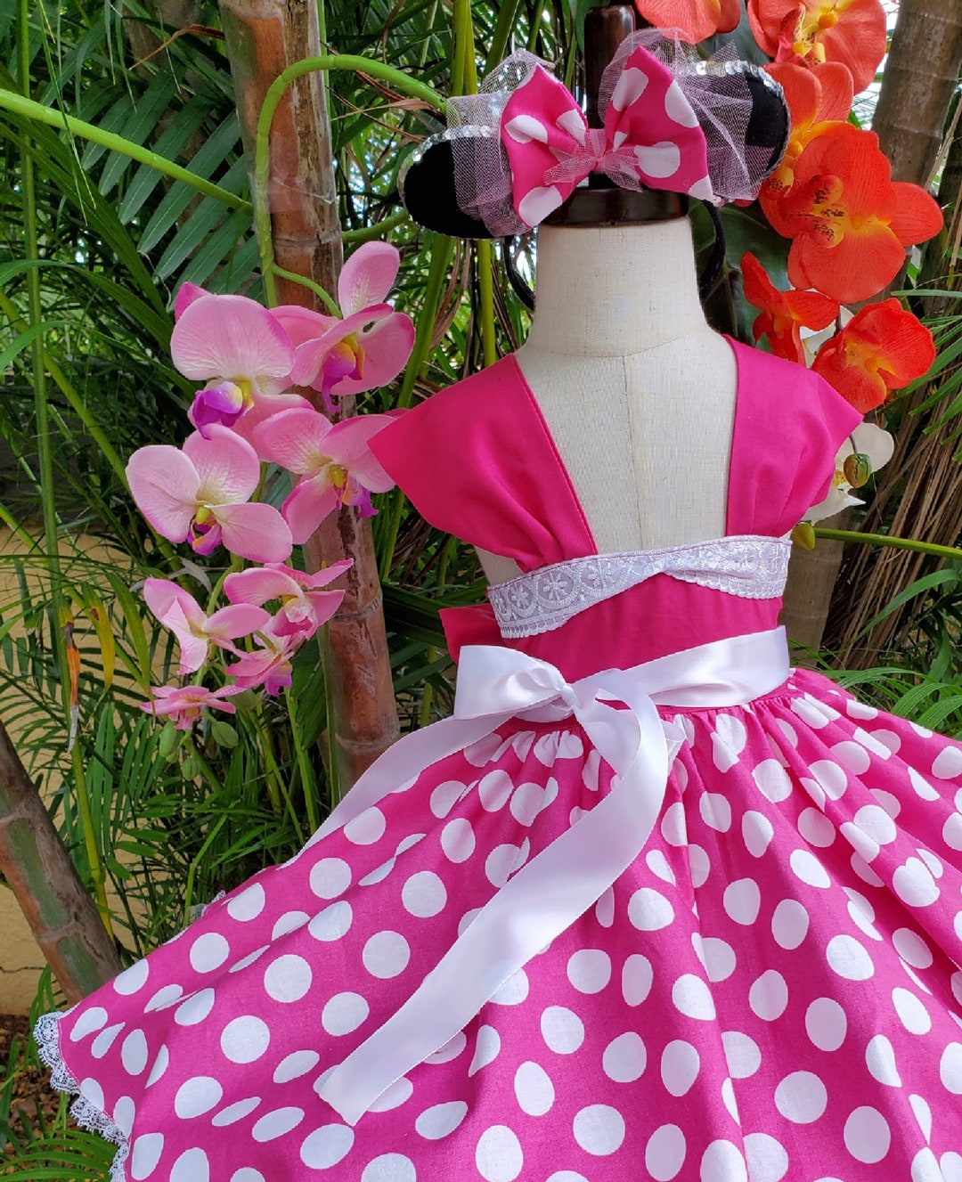 Pink Minnie Mouse Dress Halloween Minnie Mouse Costume Minnie Mouse ...