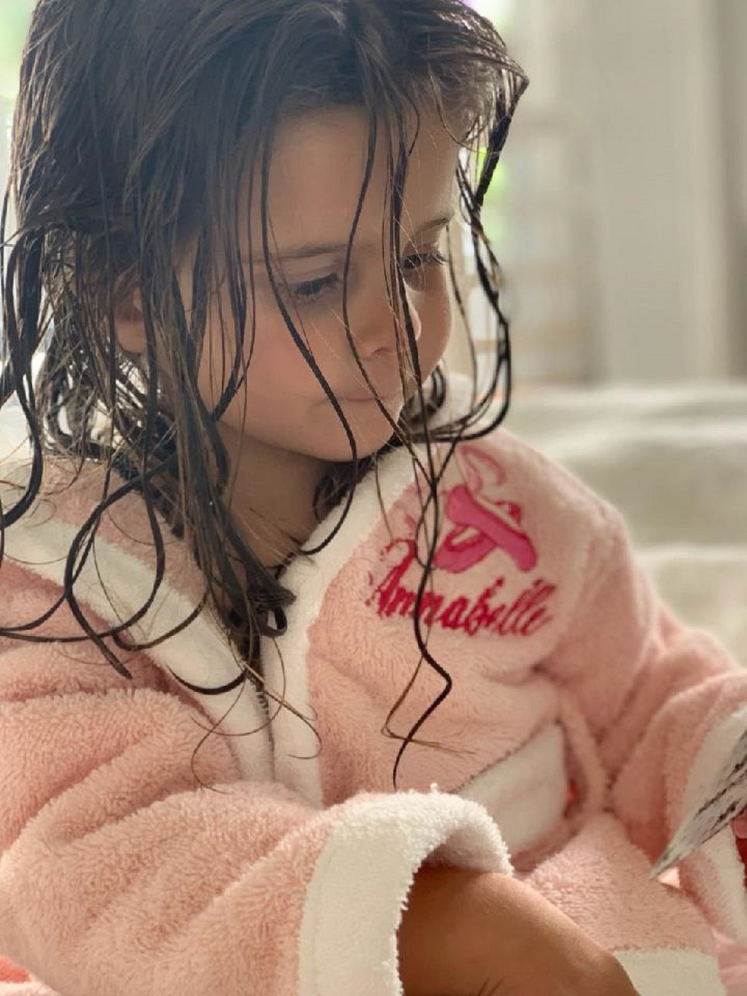 Kids Robe Custom Bathrobe Baby Shower Gift Embroidered Robe Toddler ...