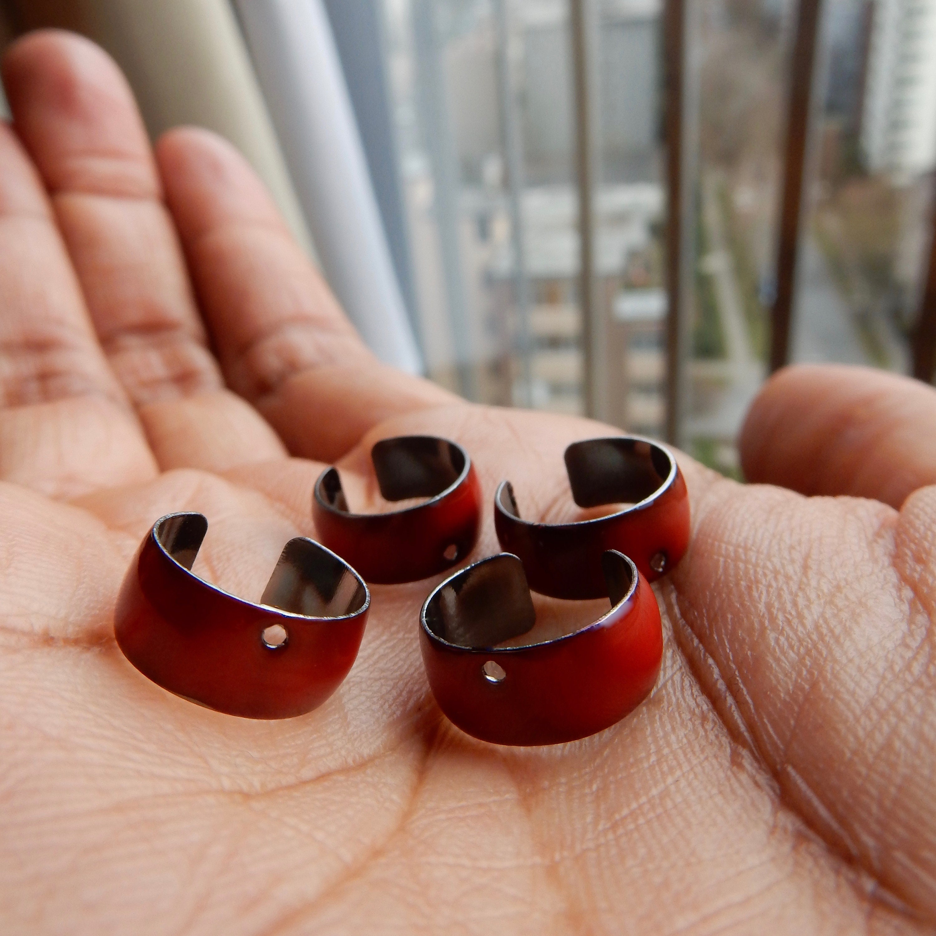 Red Ear Tags Handmaid Costume Accessories the Handmaid's | Etsy