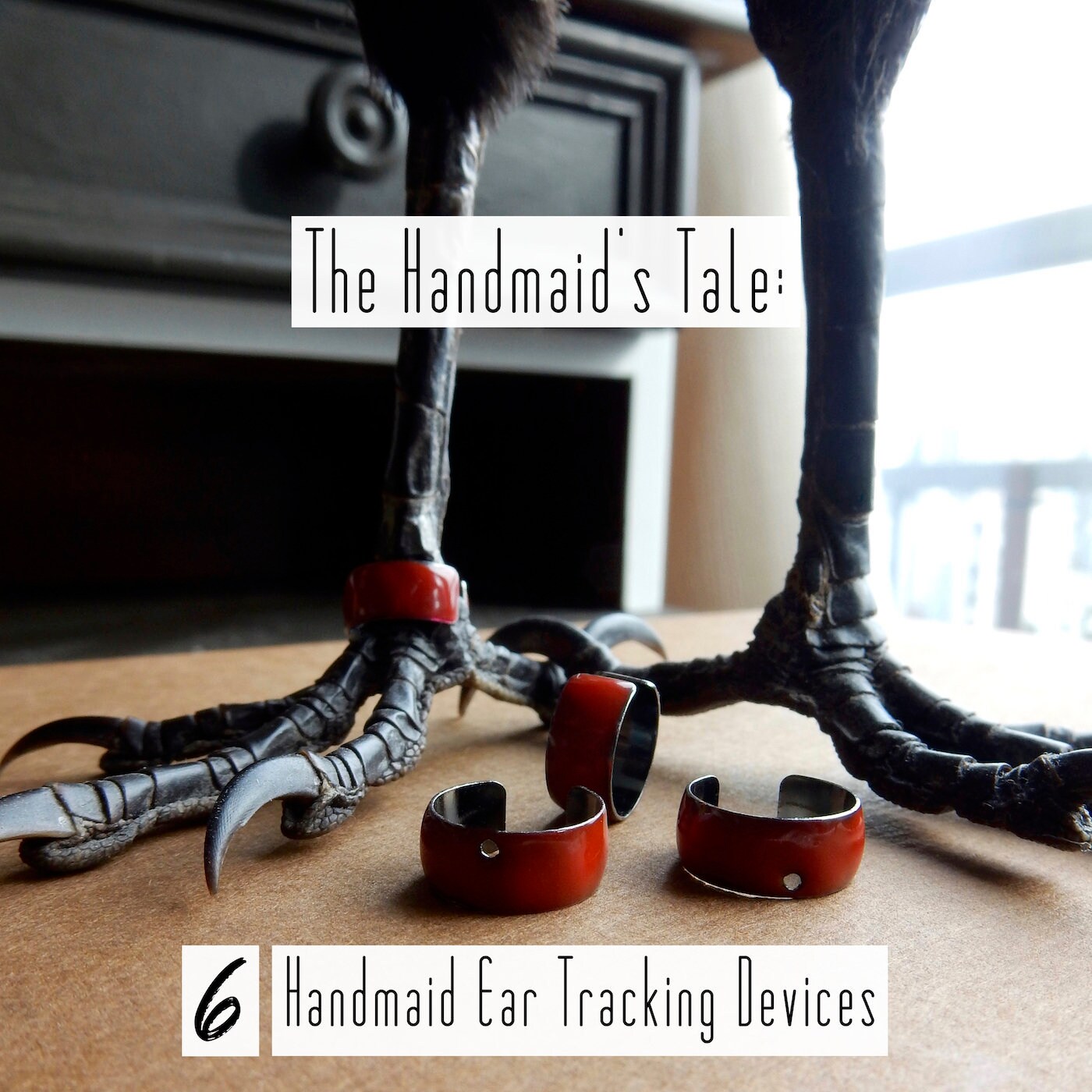 Red Ear Tags Handmaid Costume Accessories the Handmaid's - Etsy