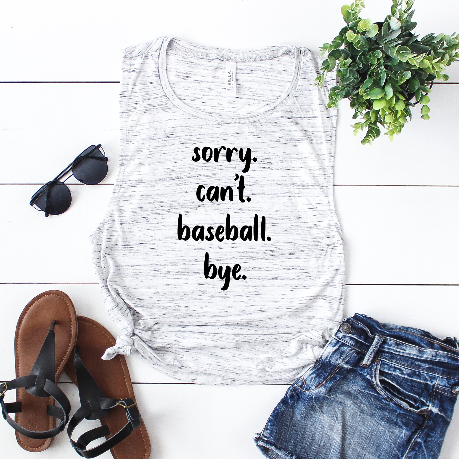 Sorry Can't Baseball Bye Funny Baseball Mom Tank Top | Etsy