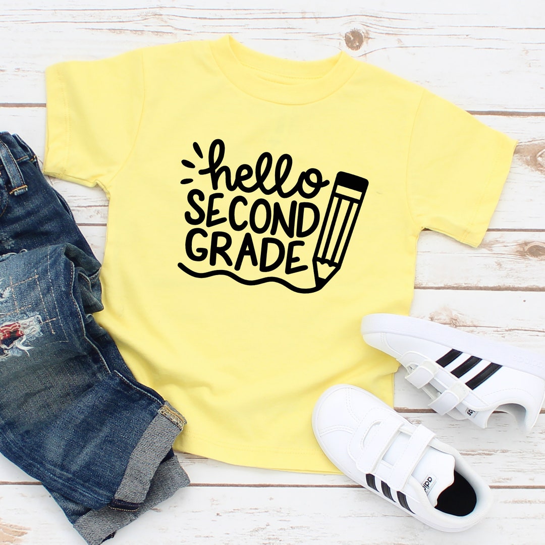 Hello Second Grade Shirt Back To School Shirt First Day Of School
