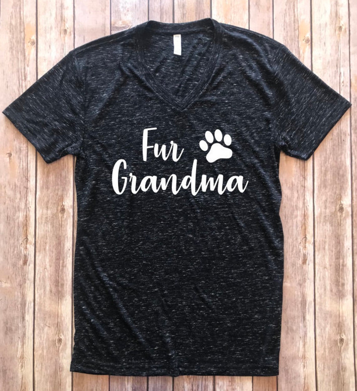 Fur Grandma Shirt Unisex V-neck T Shirt Fur Grandma Gift - Etsy