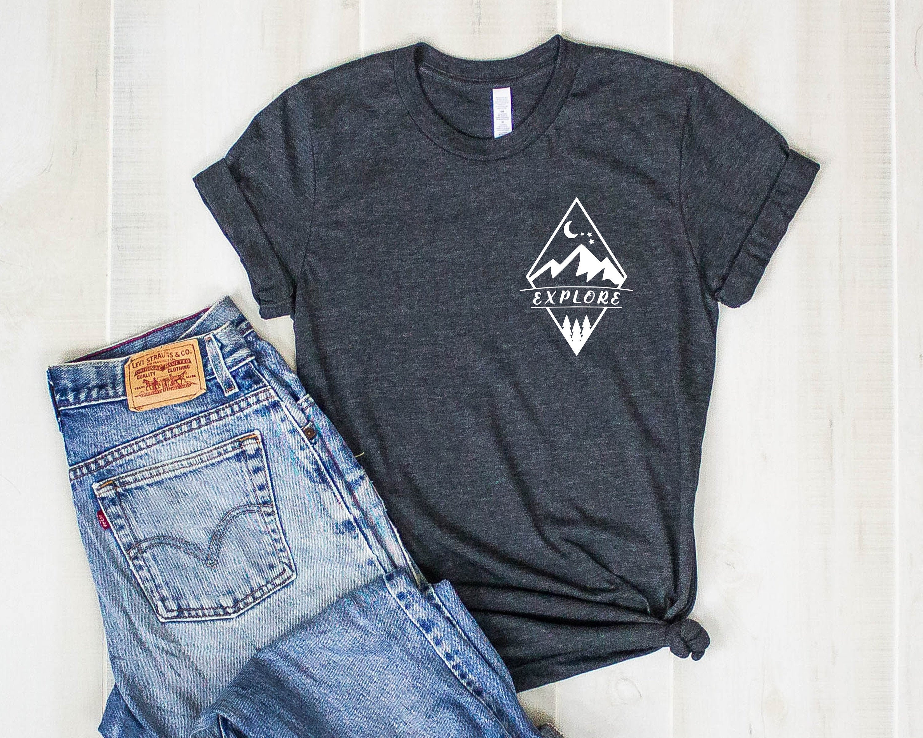 Explore Shirt Camping Gift Hiking Shirt Explore - Etsy