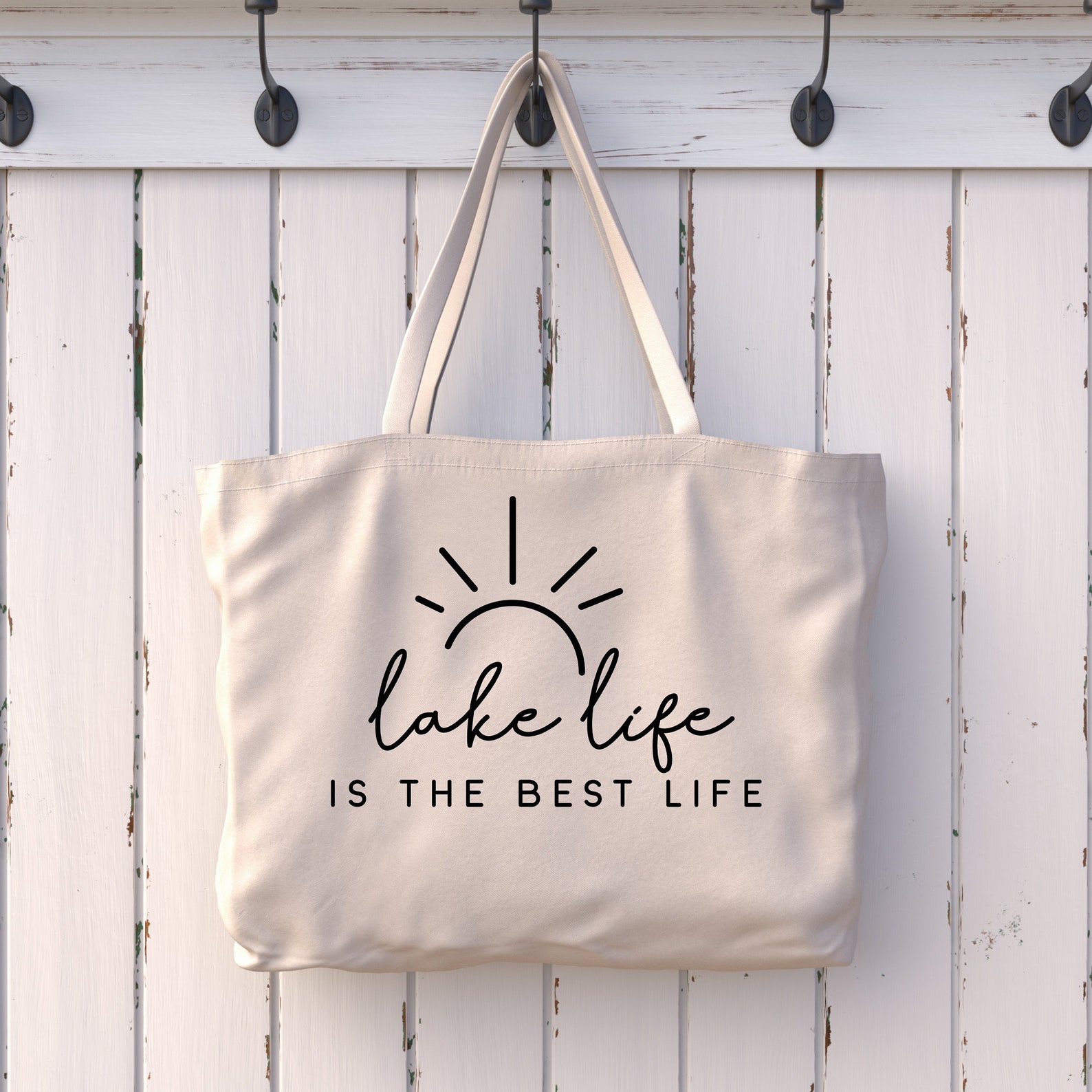 Lake Life Tote Lake Tote Lake Life Cute Lake Tote Bag - Etsy