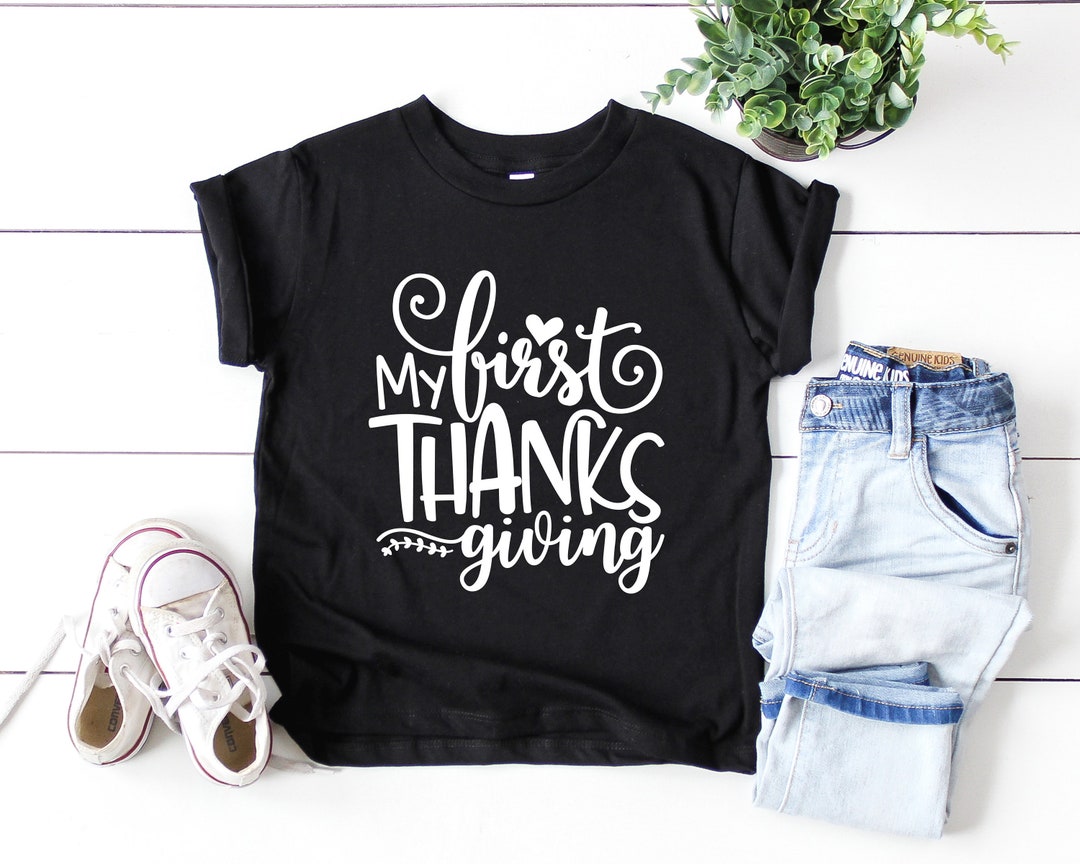 My First Thanksgiving Outfit, First Thanksgiving T Shirt, First ...