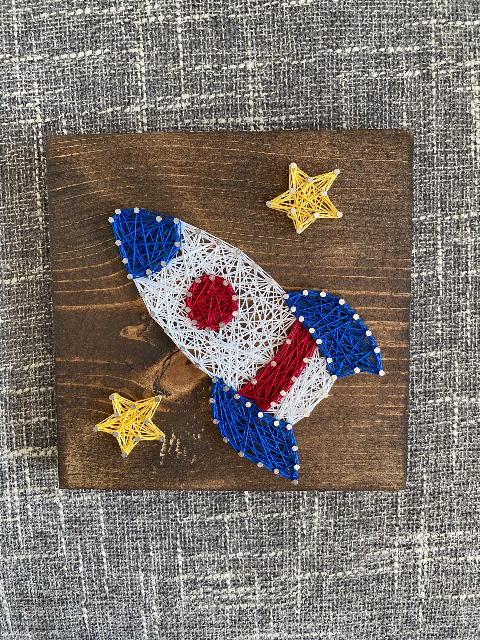 DIY Rocket Ship string art kit | Etsy