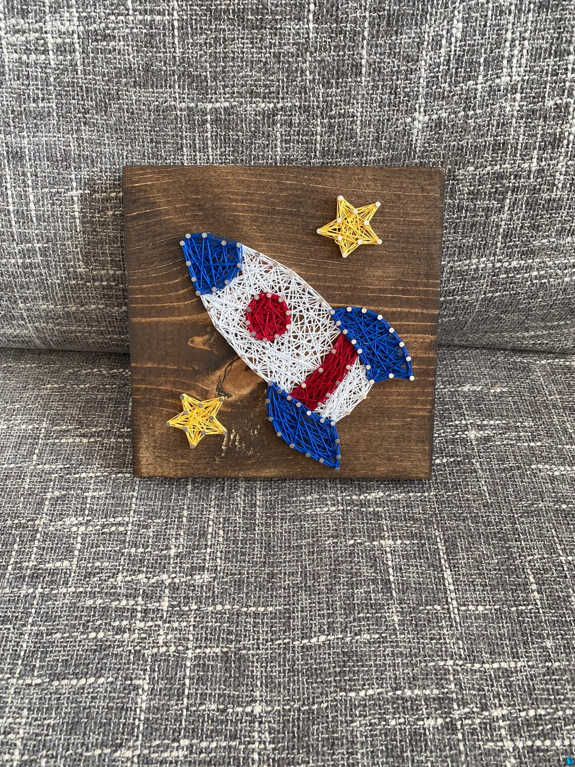 DIY Rocket Ship string art kit | Etsy