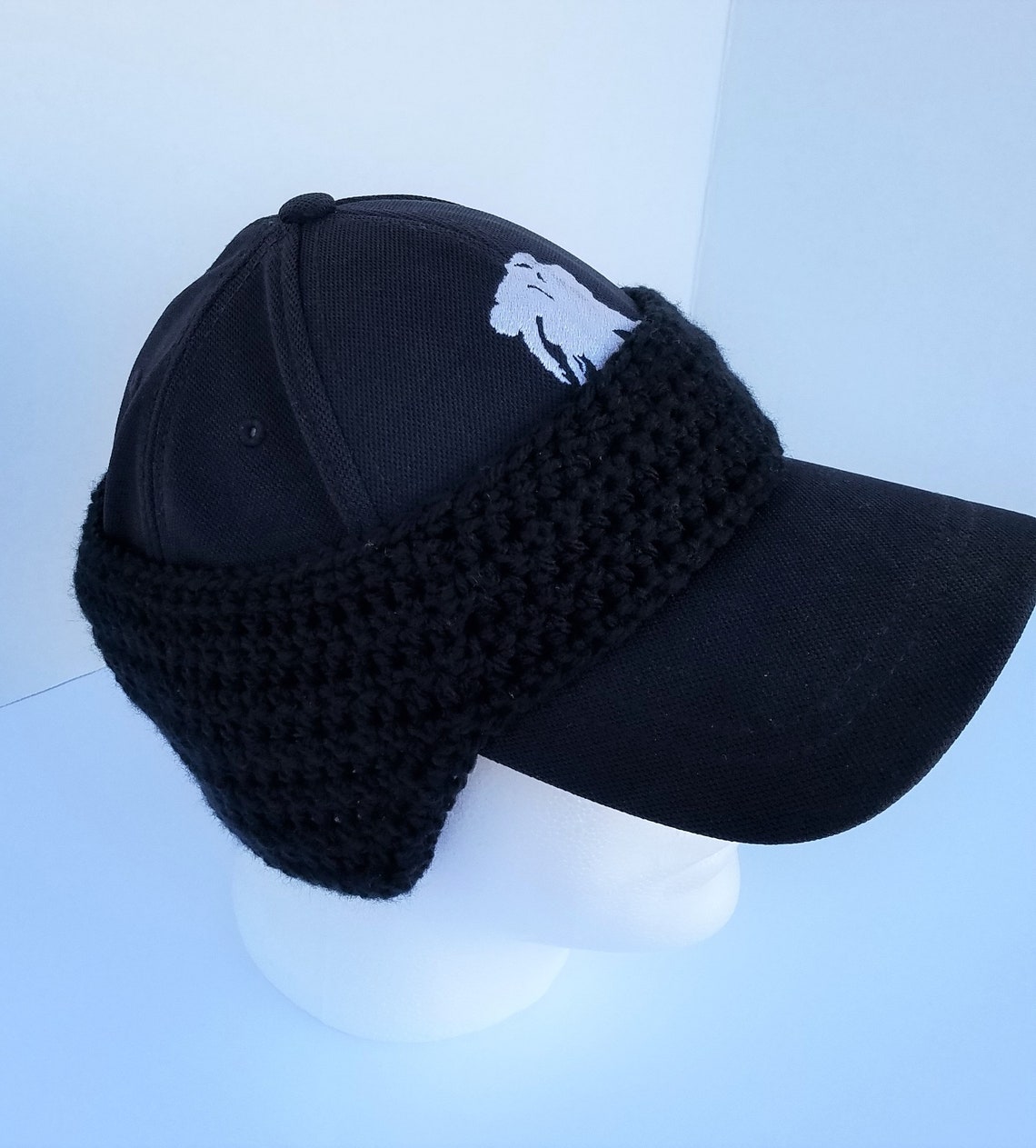 Baseball Cap Ear Warmer / Crochet / Men's Ear Warmer - Etsy