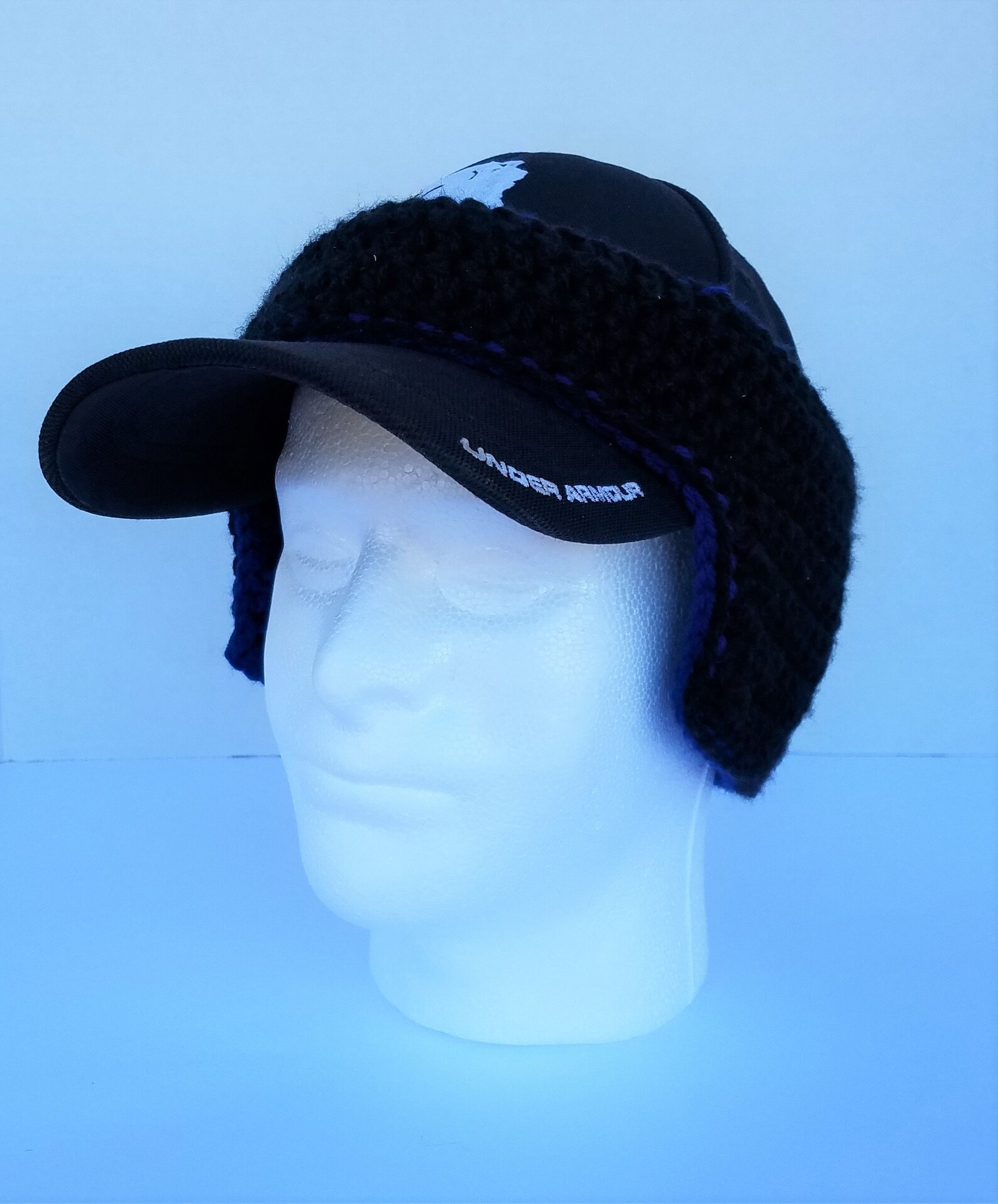 Double Layer Baseball Cap Ear Warmer / Crochet / Men's Ear Warmer - Etsy