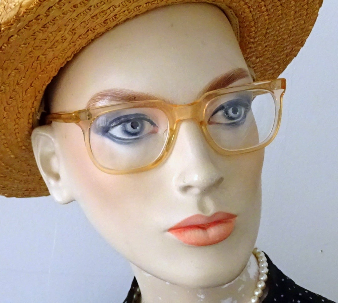Original Vintage 1960s Pink NHS Glasses / Classic 524 Shape / Clear ...