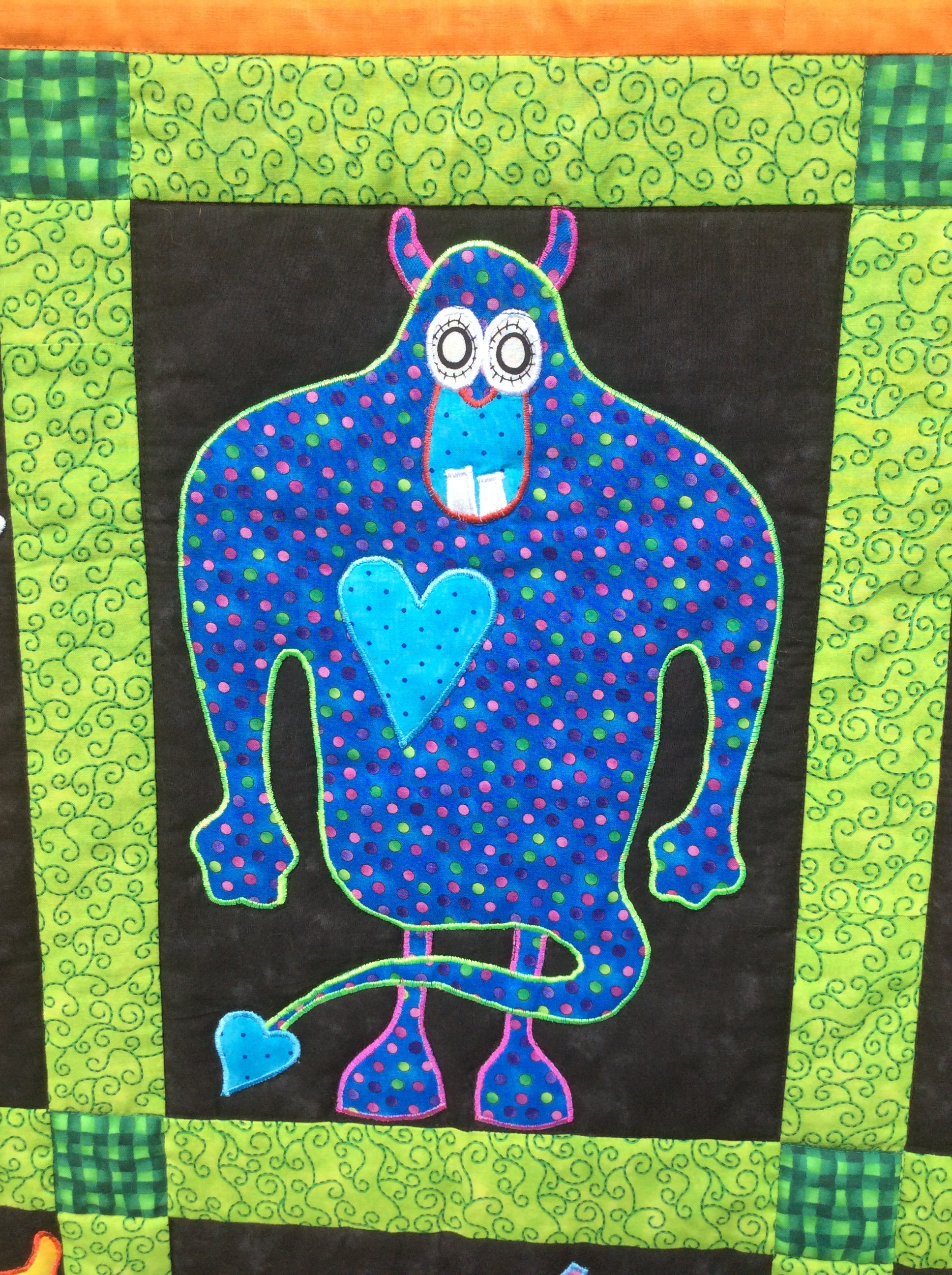 Handmade monsters Inc Patchwork Quilt - Etsy