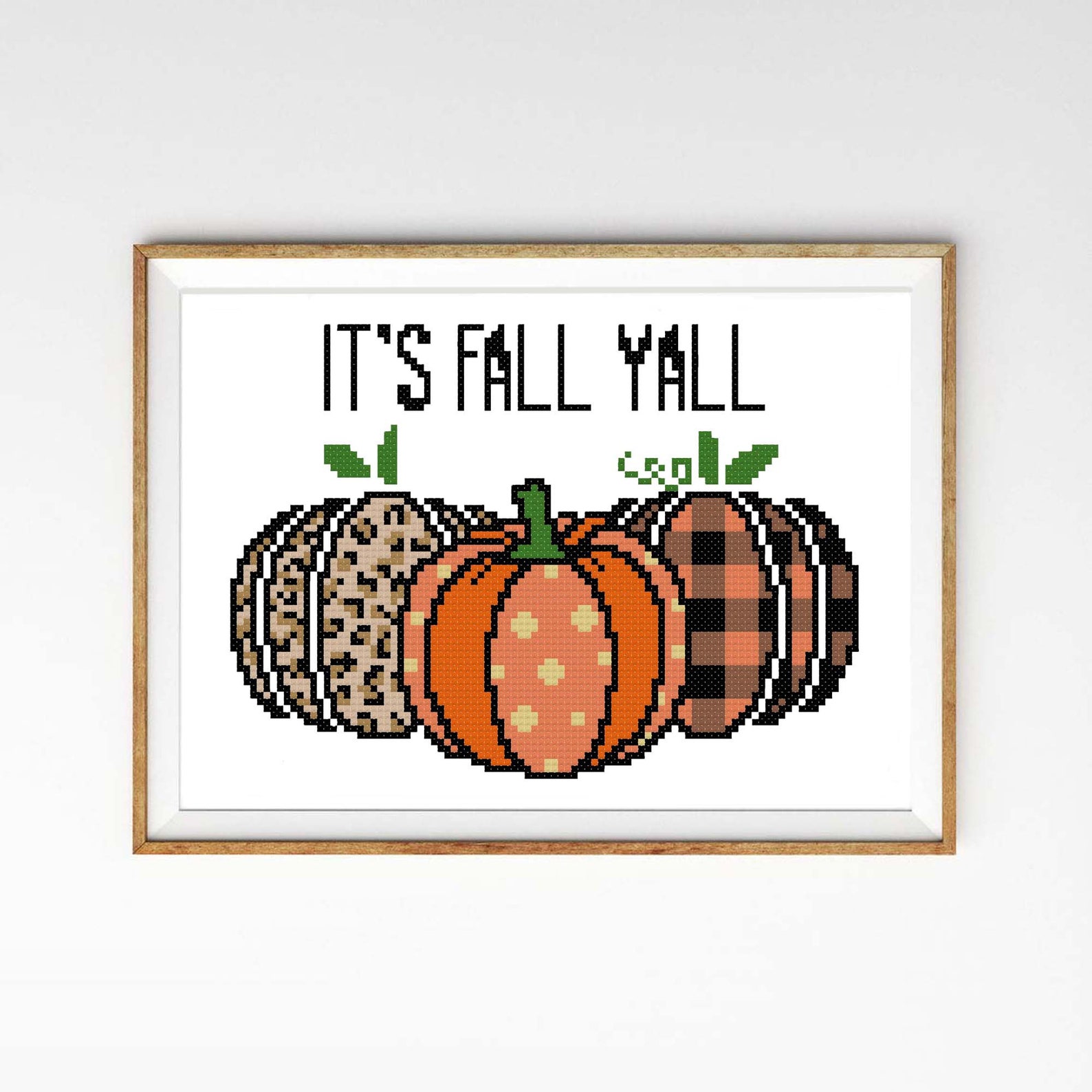 Pumpkins Cross Stitch Pattern Thanksgiving Day Cross Stitch - Etsy