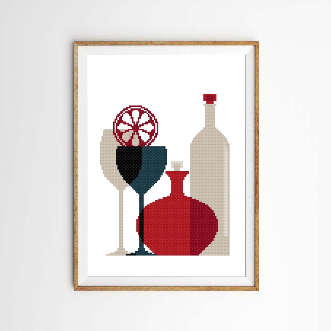 Kitchen Cross Stitch Pattern PDF Modern Easy Cross Stitch Fruit Cross ...