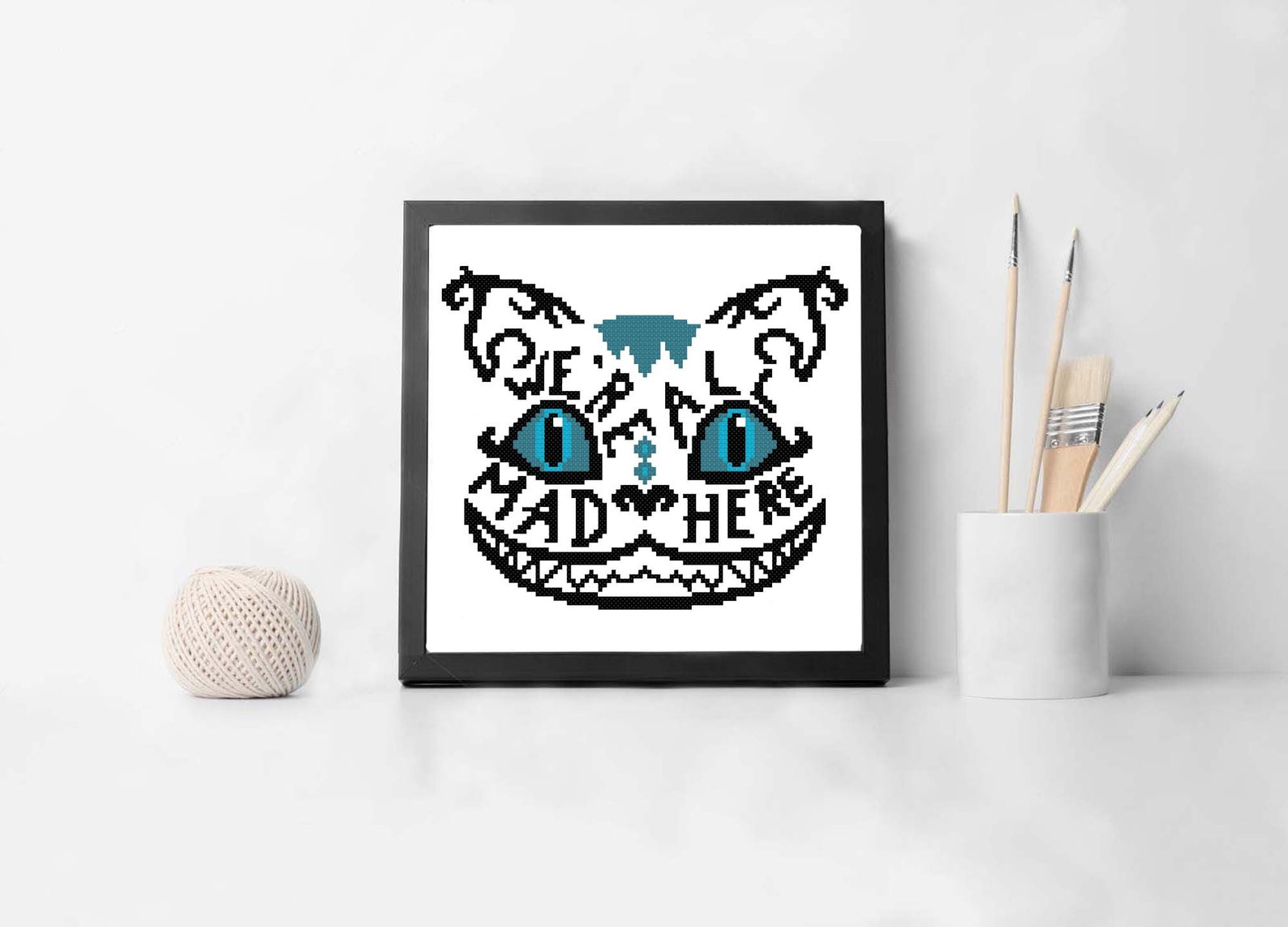 Cheshire Cat Cross Stitch Pattern Alice in Wonderland Cross - Etsy