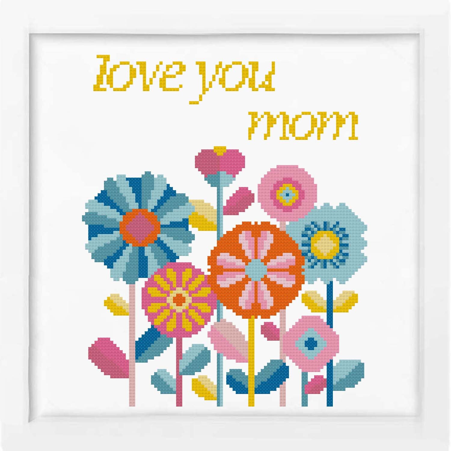 Mother's Day Cross Stitch Pattern Mom Cross Stitch - Etsy