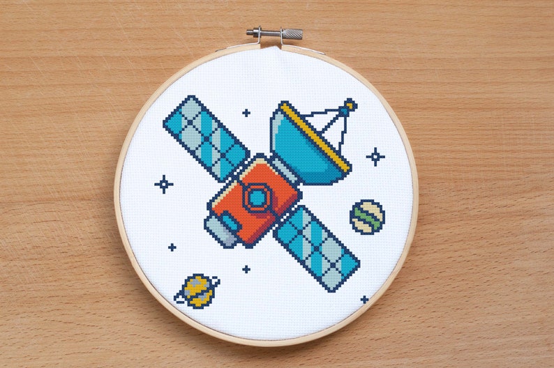 Space Cross Stitch Pattern PDF Baby Cross Stitch Rocket - Etsy