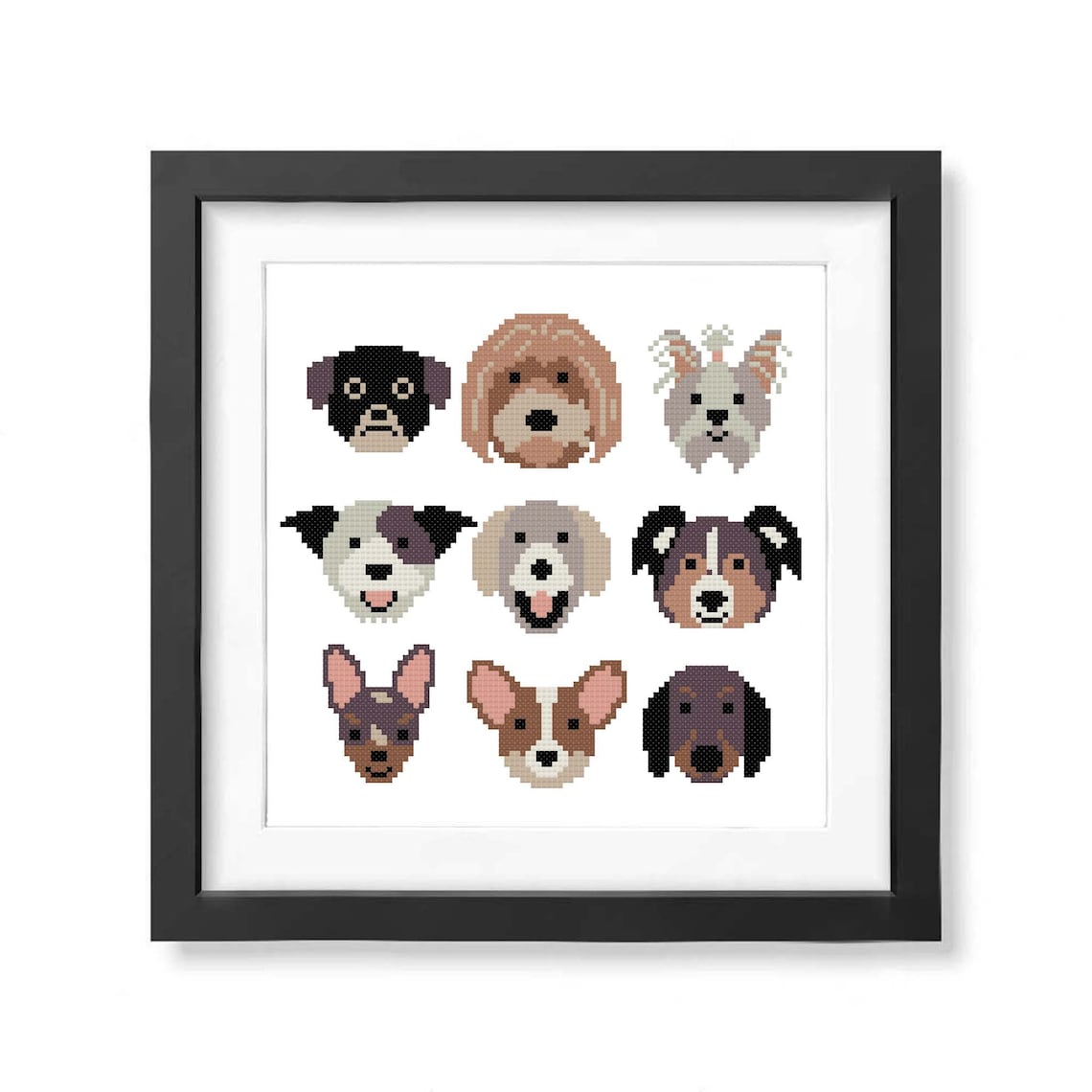 Dogs Cross Stitch Pattern PDF Dog Breeds Dog Lover Easy Modern | Etsy