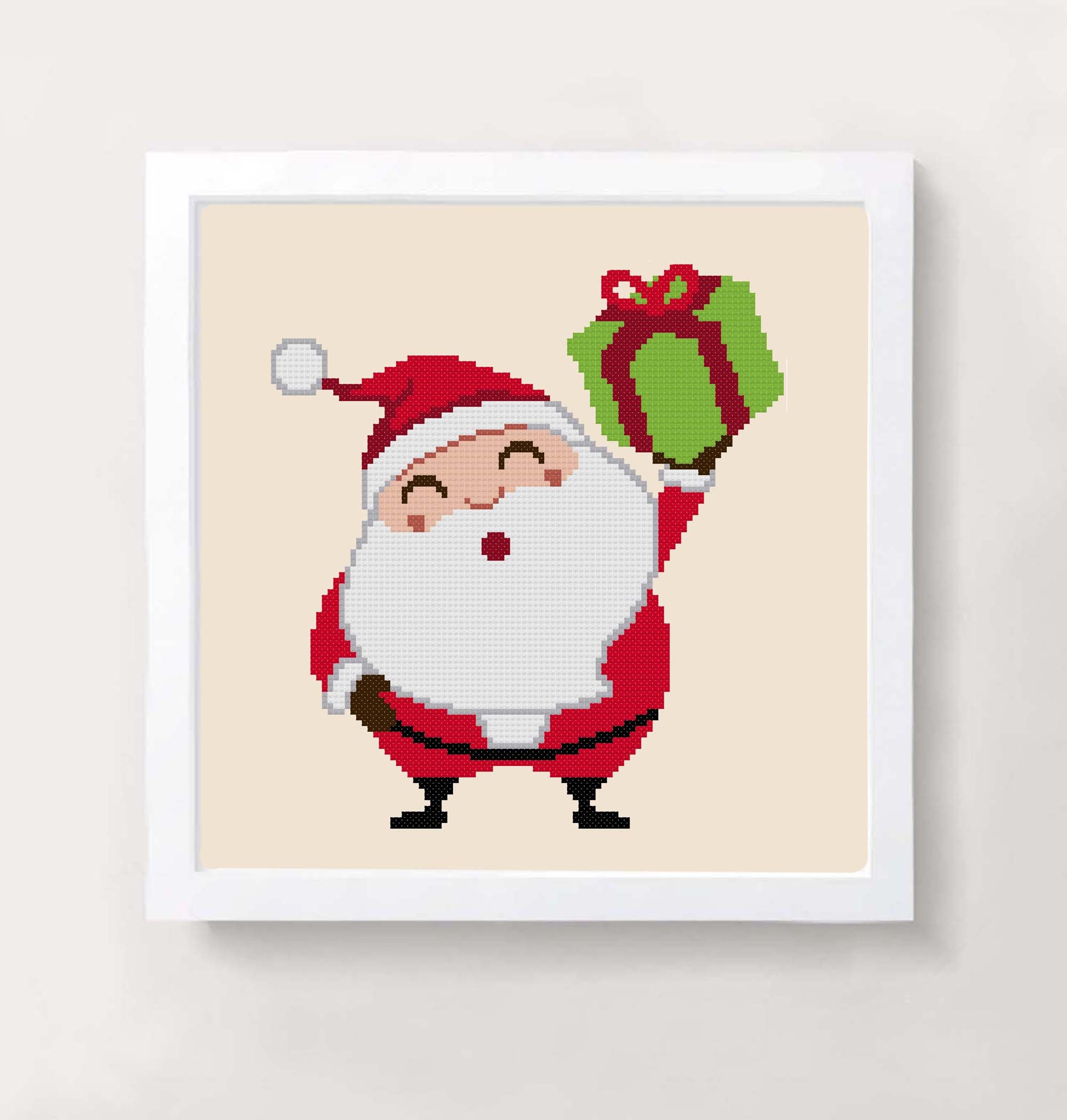 Christmas Cross Stitch Pattern PDF Merry Christmas Easy Modern - Etsy
