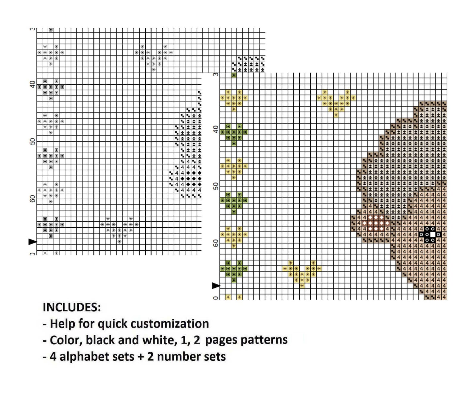 Lamb Birth Announcement Cross Stitch Pattern: Baby Boy Nursery Decor ...