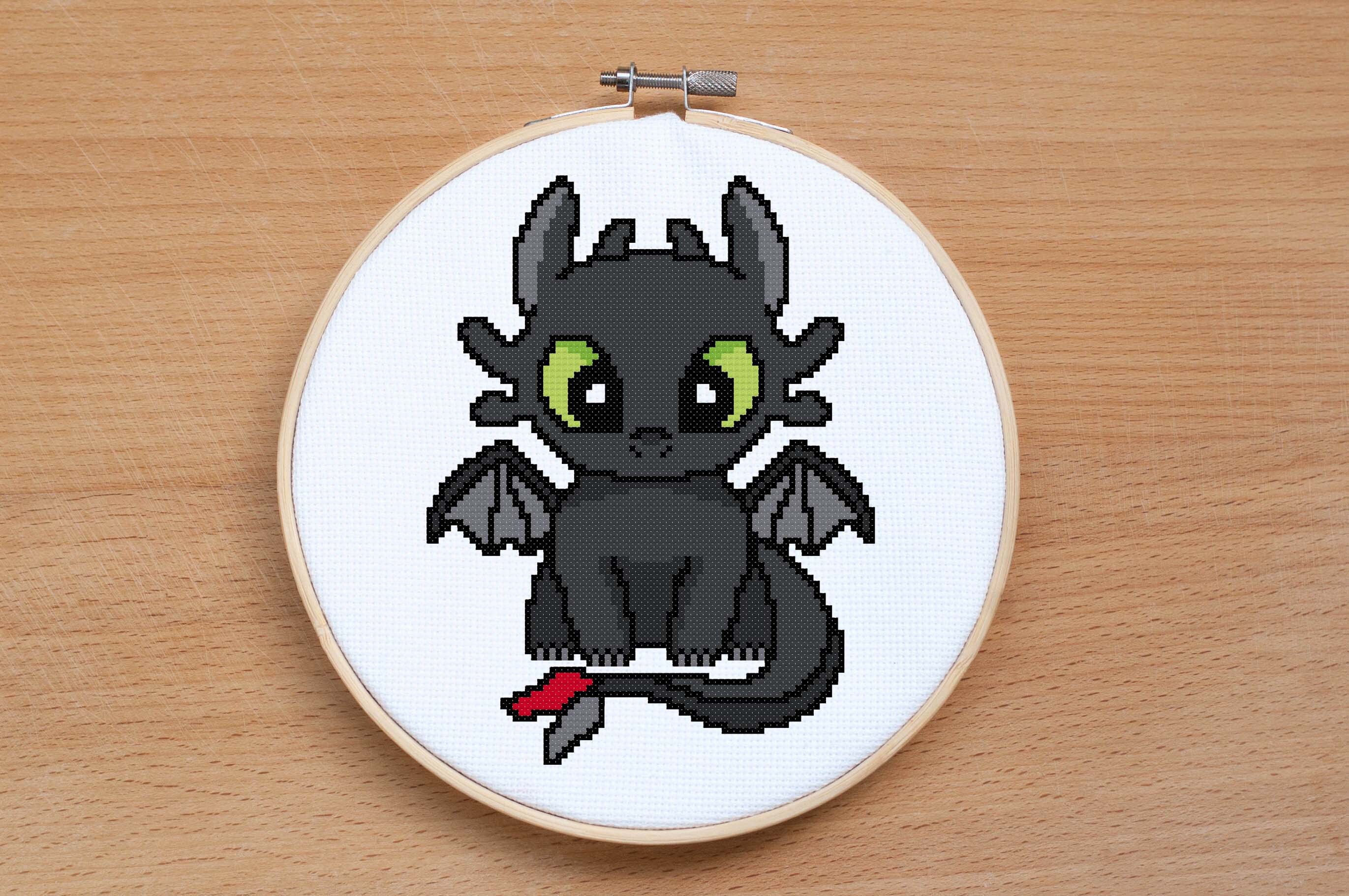 Dragons Cross Stitch Pattern Toothless Cross Stitch - Etsy