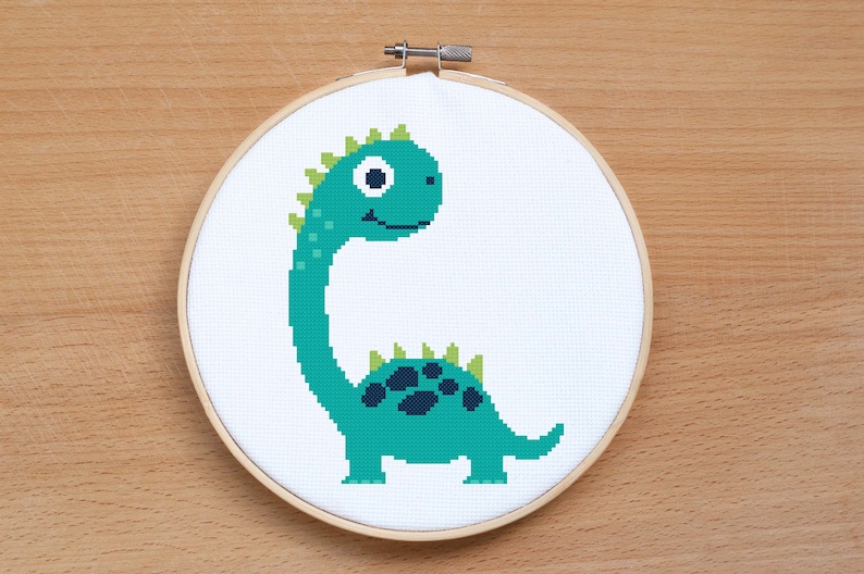 Dinosaur Dino Cross Stitch Pattern PDF Set of Dinosaurs Baby - Etsy