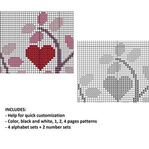 Tree of Life Wedding Cross Stitch Pattern, Personalized Mr & Mrs (PDF ...