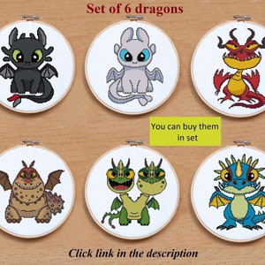 Toothless Cross Stitch Pattern, Light Fury Cross Stitch, How to Train ...