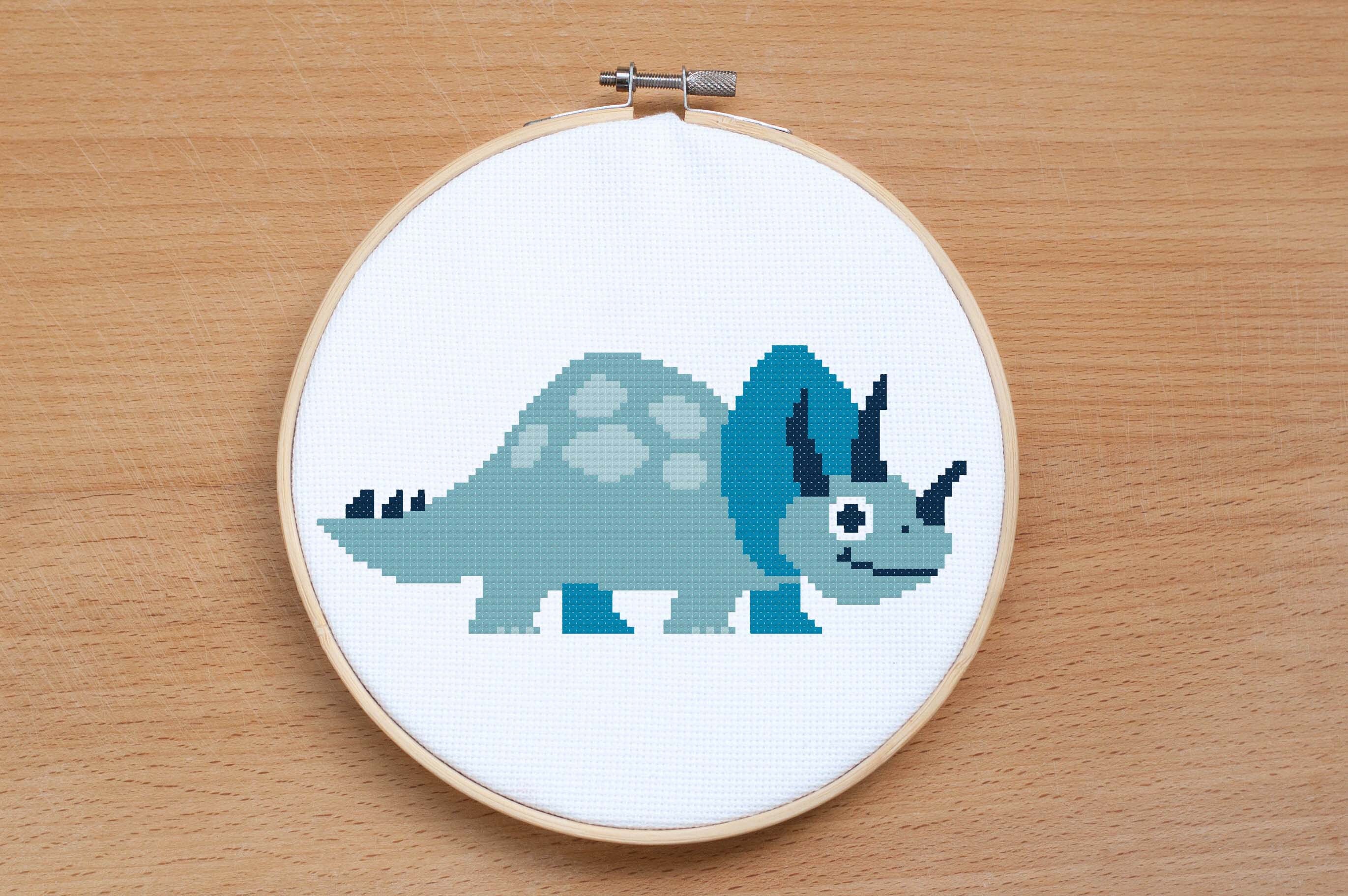 Dinosaur Dino Cross Stitch Pattern PDF Set of Dinosaurs Baby - Etsy