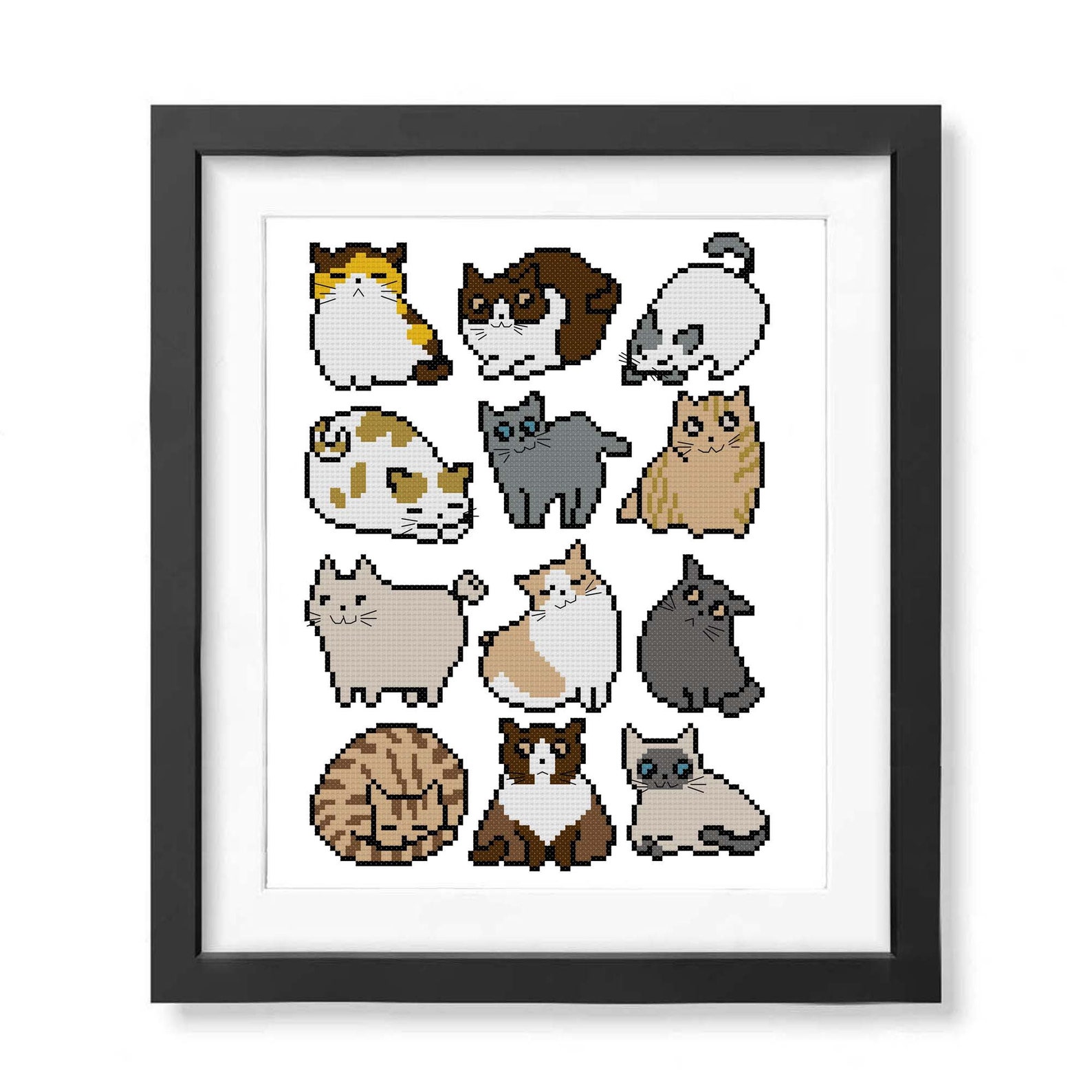 Cats Cross Stitch Pattern Cat Modern Cross Stitch Animal Cross - Etsy