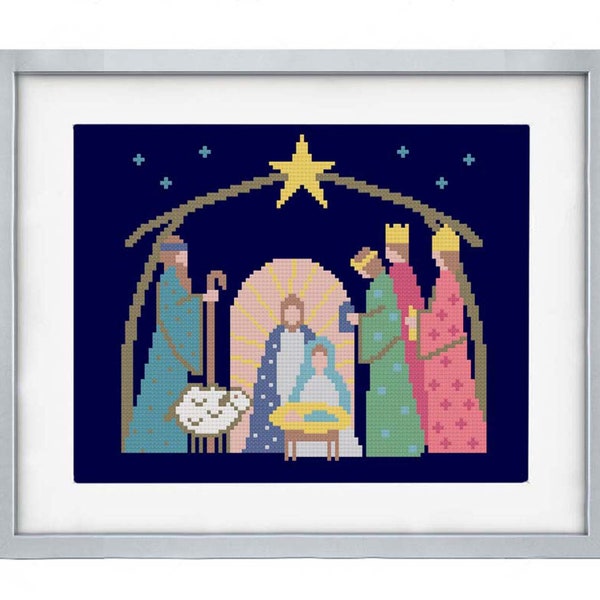 Nativity Cross Stitch Pattern - Etsy