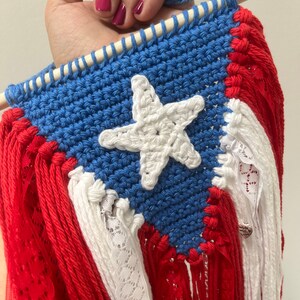 Puerto Rico Crochet Flag - Etsy