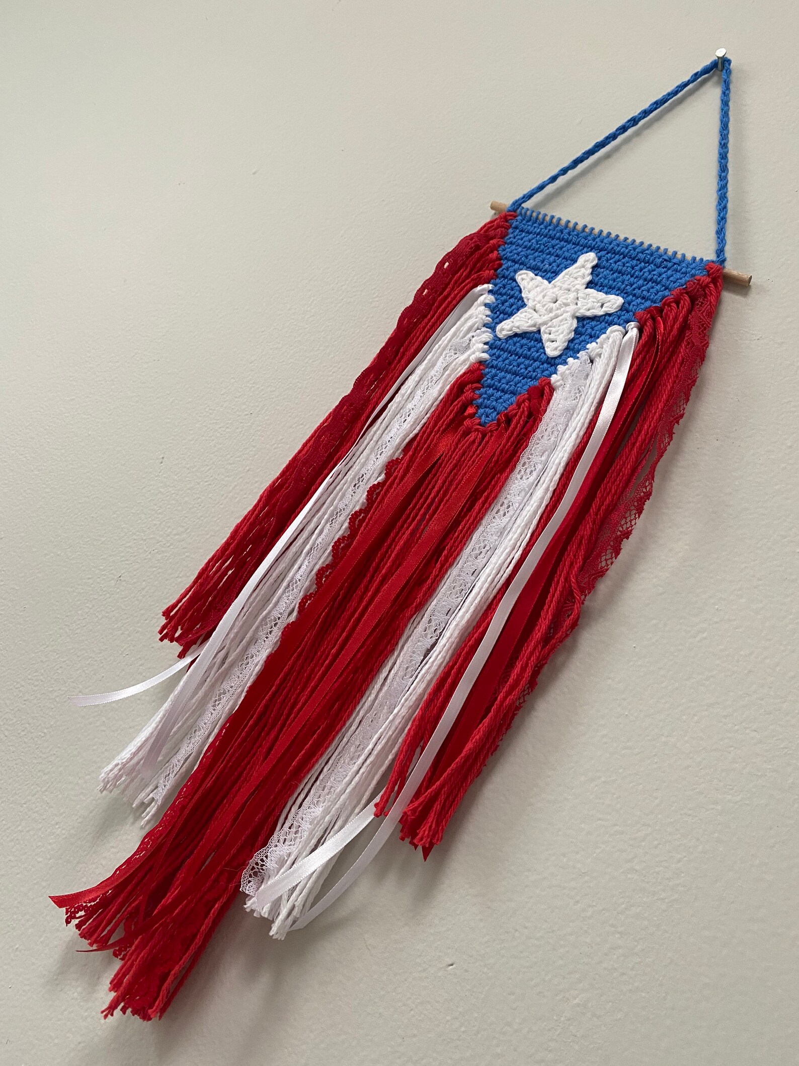 Puerto Rico Crochet Flag | Etsy