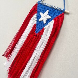 Puerto Rico Crochet Flag - Etsy