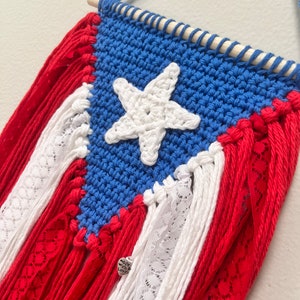 Puerto Rico Crochet Flag - Etsy