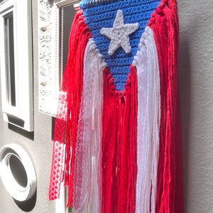 Puerto Rico Crochet Flag - Etsy