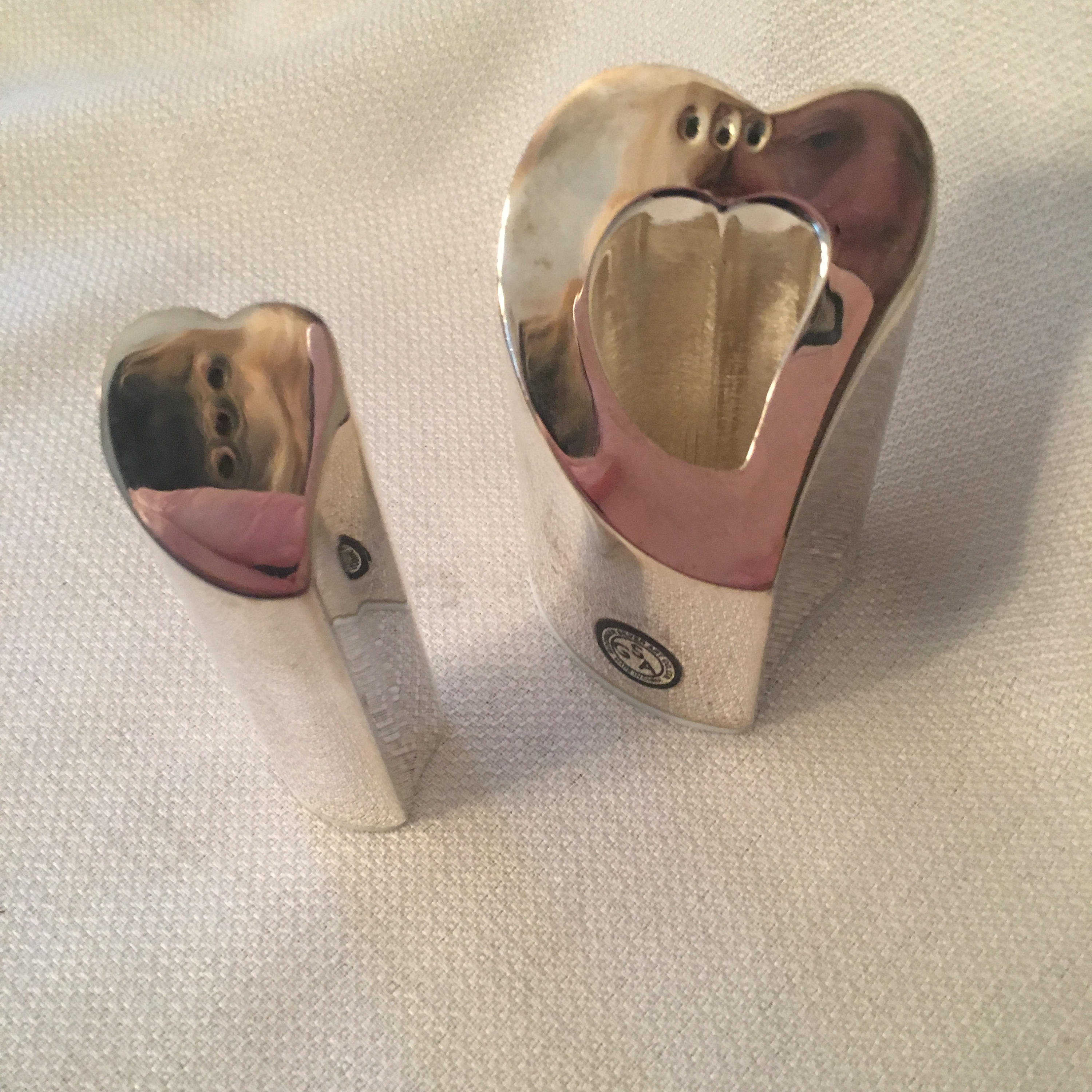 Godinger Silver Art Heart Salt and Pepper Shaker Set - Etsy
